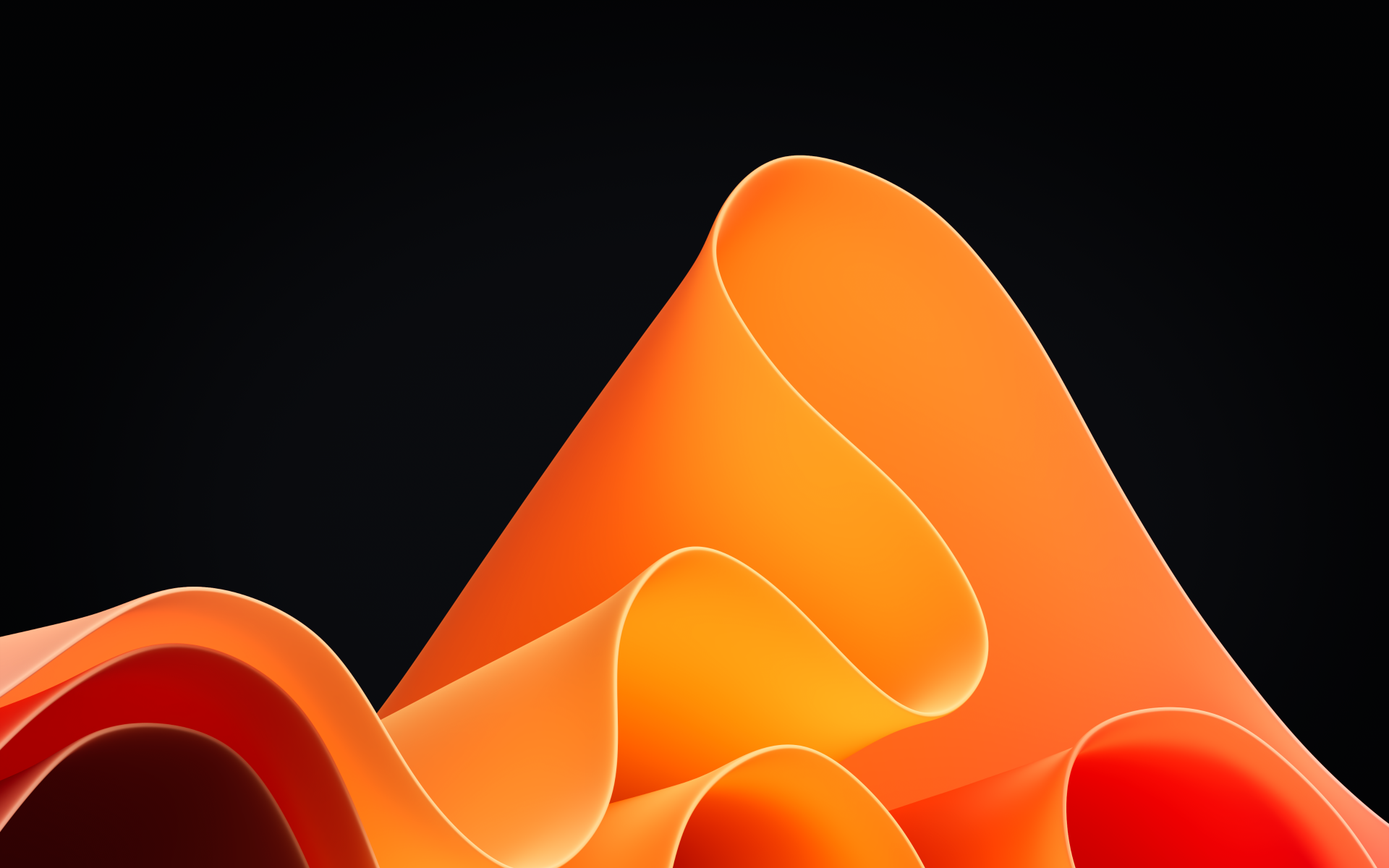 MS Color Waves Orange Chrome Theme - ThemeBeta
