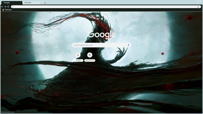 Demon Light Red and Black Chrome Themes - ThemeBeta