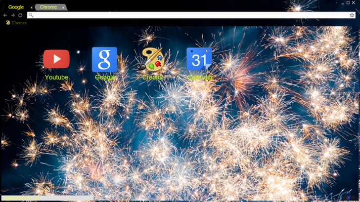 fireworks Chrome Theme - ThemeBeta