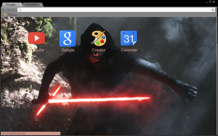 Kylo Ren Chrome Theme - ThemeBeta