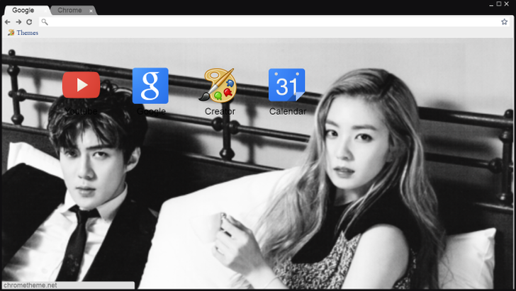 Sehun e irene Chrome Theme - ThemeBeta