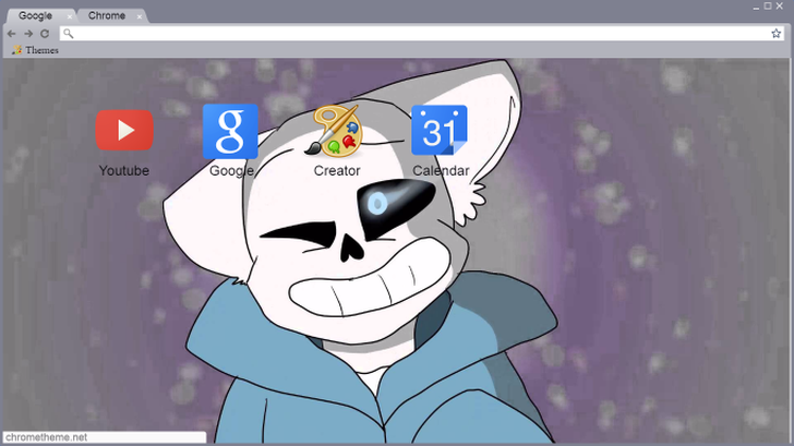 Asylumtale sans danku Chrome Theme - ThemeBeta