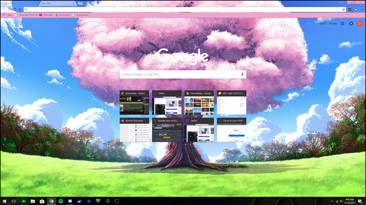 Cherry Blossom Chrome Theme - ThemeBeta