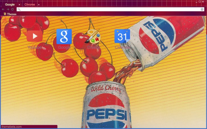 Wild Cherry Pepsi Chrome Theme - ThemeBeta