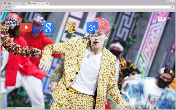 Jungkook Idol Performance Chrome Theme - ThemeBeta