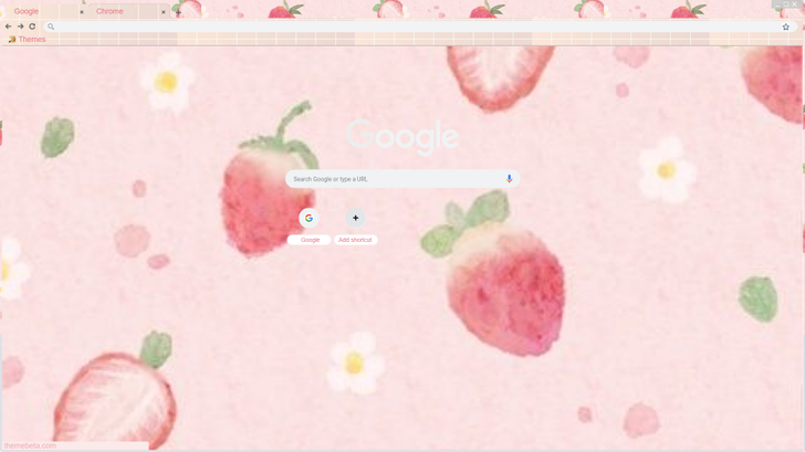 Cute Strawberry Background Chrome Theme - ThemeBeta
