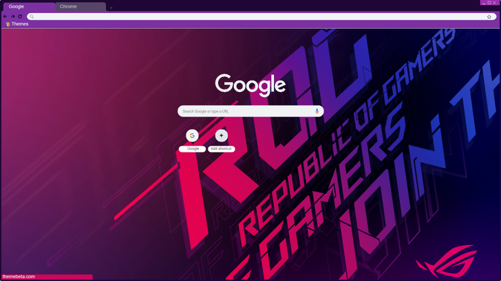 Republic of Gamers Chrome Theme - ThemeBeta