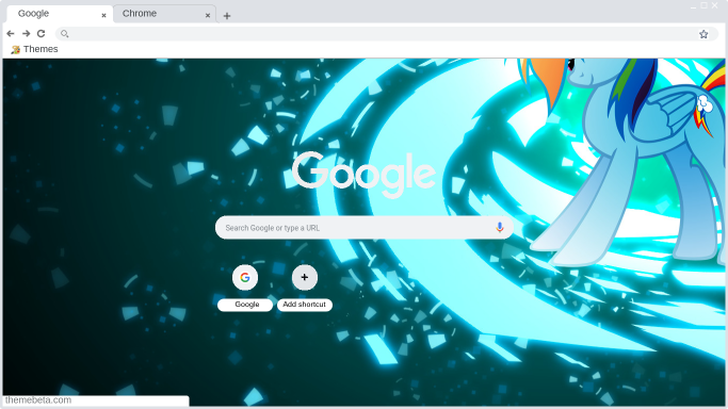 Rainbow Dash Chrome Theme - ThemeBeta