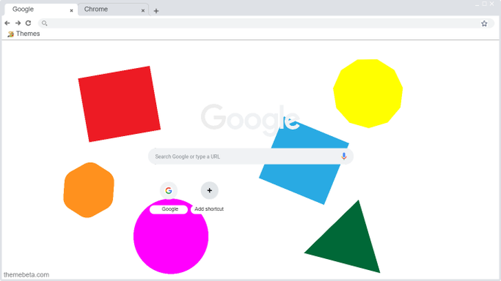 Shapes Chrome Theme - ThemeBeta