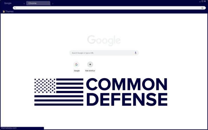Common Defense Chrome Theme - ThemeBeta