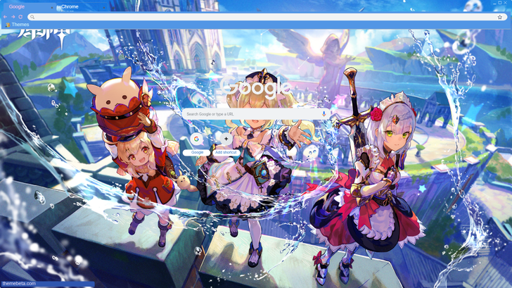 Genshin Klee Barbara Noelle Theme Chrome Theme - ThemeBeta