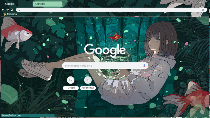 art fish Chrome Theme - ThemeBeta