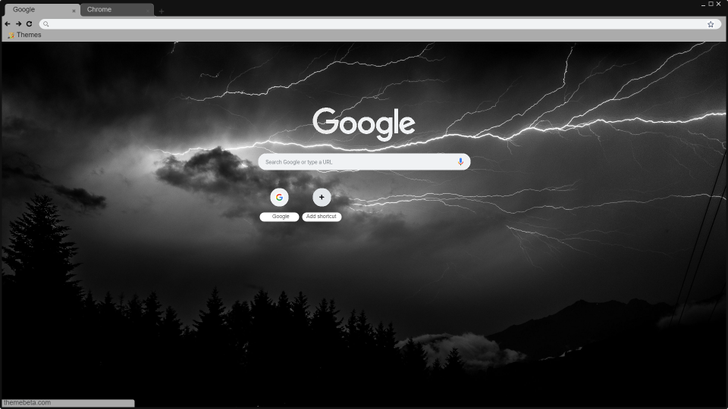 Lightning Storm Chrome Theme - ThemeBeta