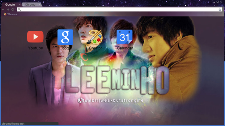 Lee Min Ho Chrome Theme - ThemeBeta