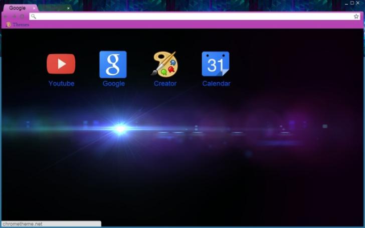 Violet Flare Chrome Theme - ThemeBeta