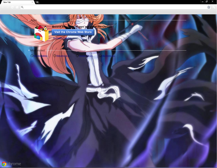 New Kurosaki Ichigo Bankai Bleach Chrome Theme - ThemeBeta