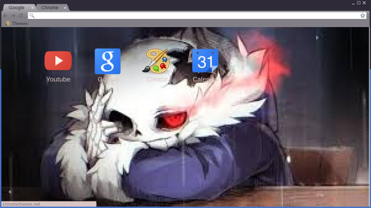 Horrortale sans Chrome Theme - ThemeBeta