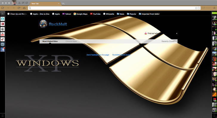 Microsoft WIndows XP Gold Chrome Theme - ThemeBeta